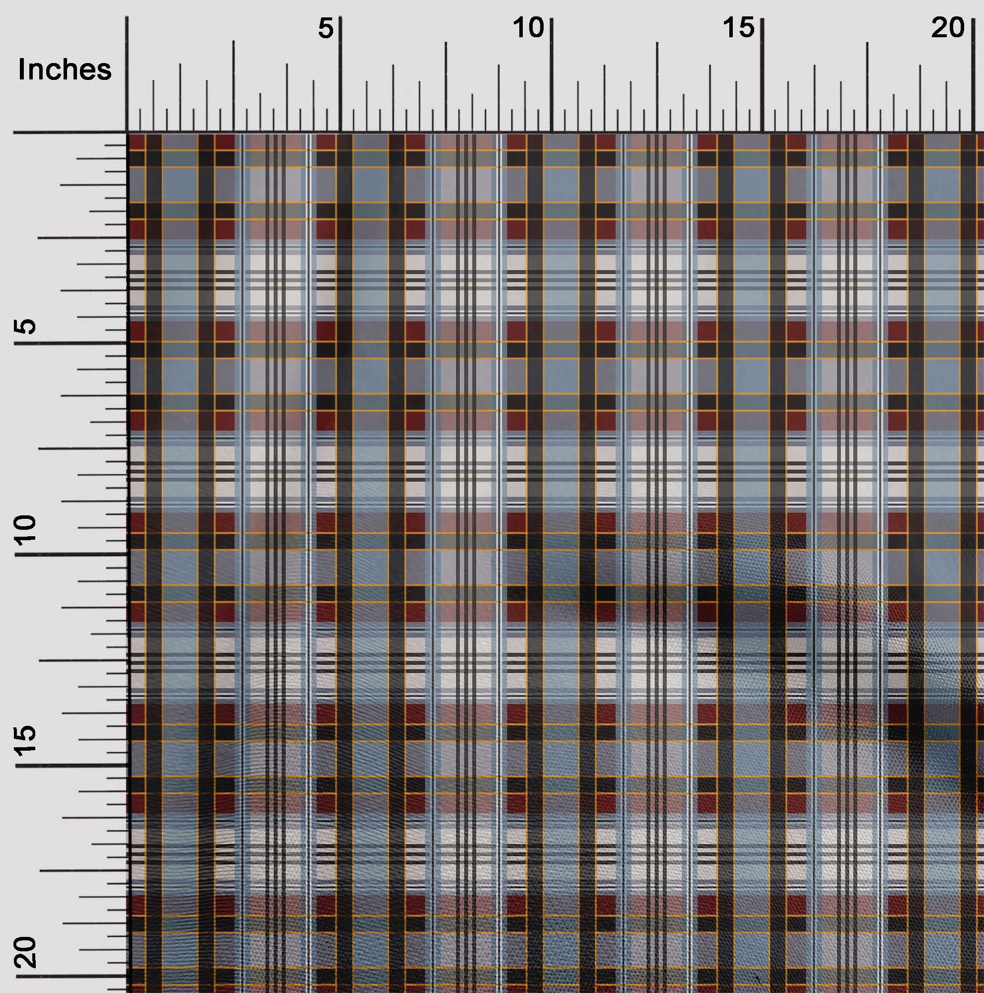 oneOone Cotton Jersey Maroon Fabric Madras Check Sewing Material Print ...