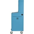 Mobile Security LCD Computer Cabinet Enclosure, Blue, 24-1/2"W x 22-1/2 ...
