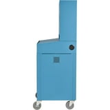 Mobile Security LCD Computer Cabinet Enclosure, Blue, 24-1/2"W x 22-1/2 ...