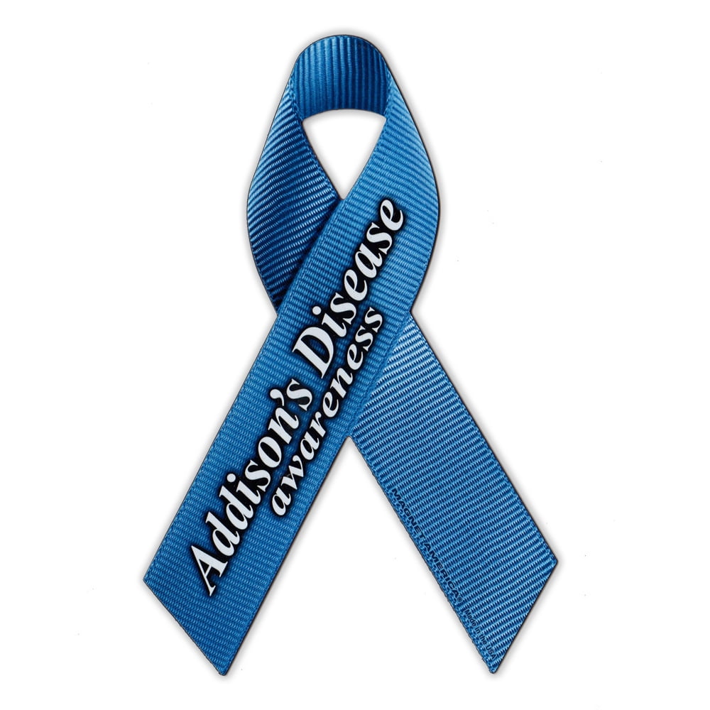 Magnetic Bumper Sticker - Addison's Disease Support Ribbon - Awareness ...