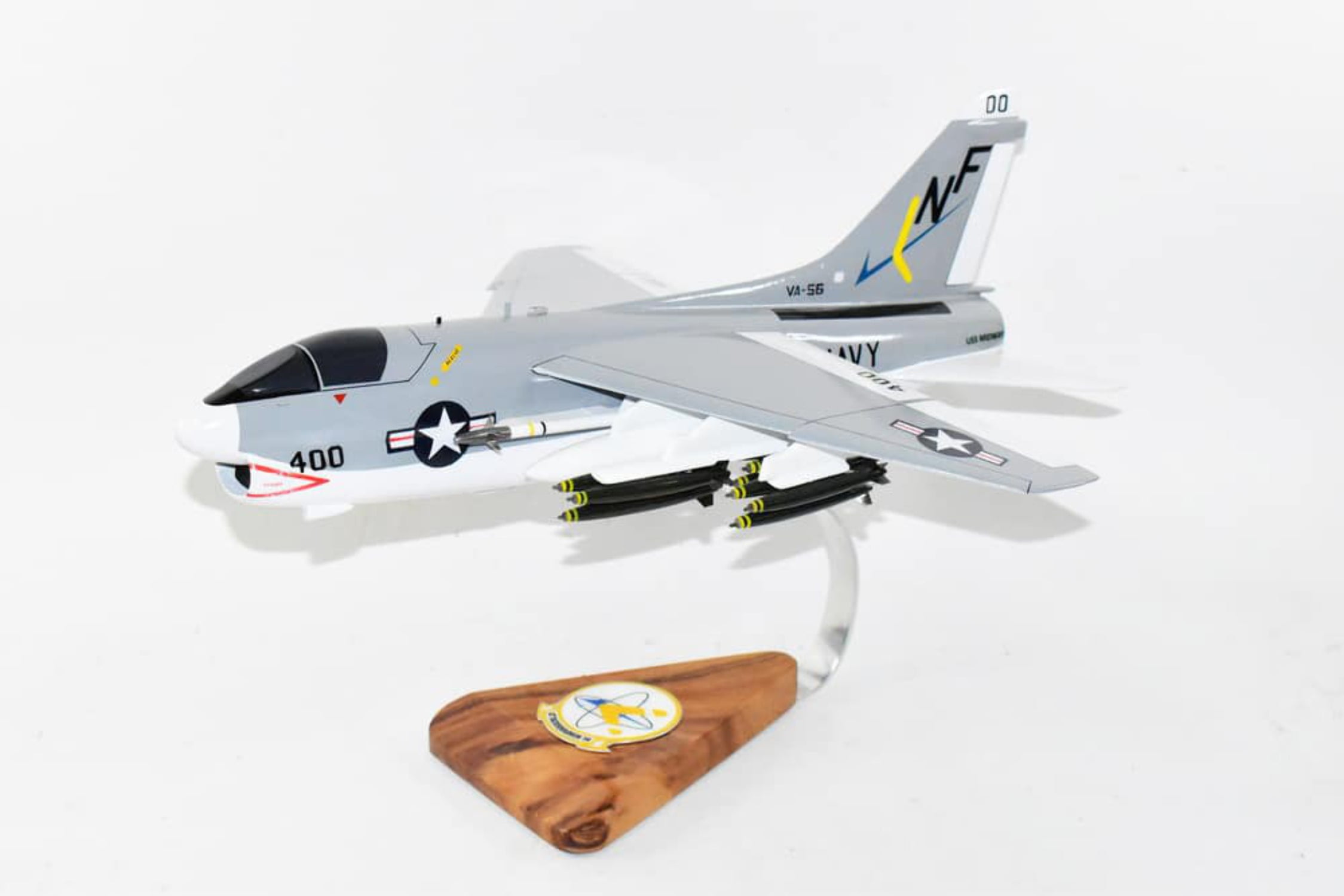 VA-56 Champions (1981) A-7E Corsair II Model, LTV, 1/31 Mahogany Scale ...