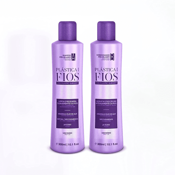 Cadiveu Smoothing Shampoo + Conditioner 300ml Plastica dos Fios ...
