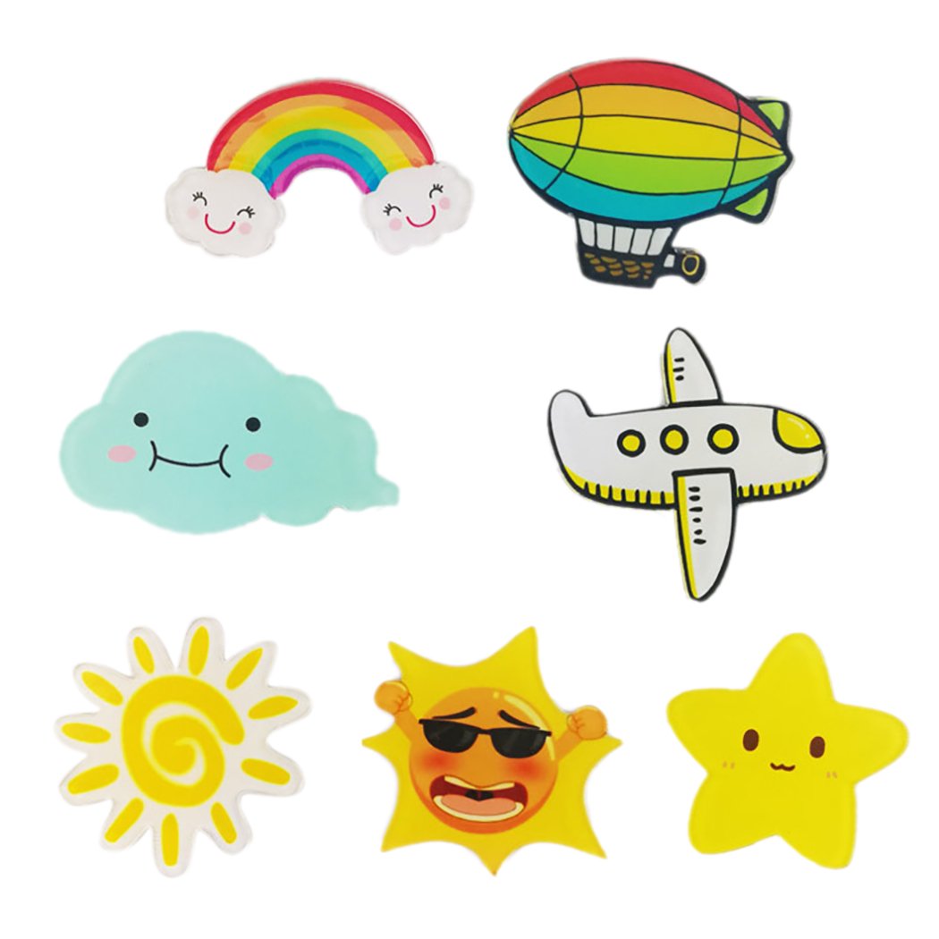 Click here for Nobrand Fridge Magnet Cartoon Acrylic: 7pcs Cute R... prices