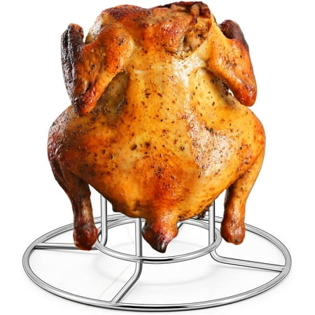 TeamFar Beer Can Chicken Holder, Chicken Rack Stand Vertical Roasting ...