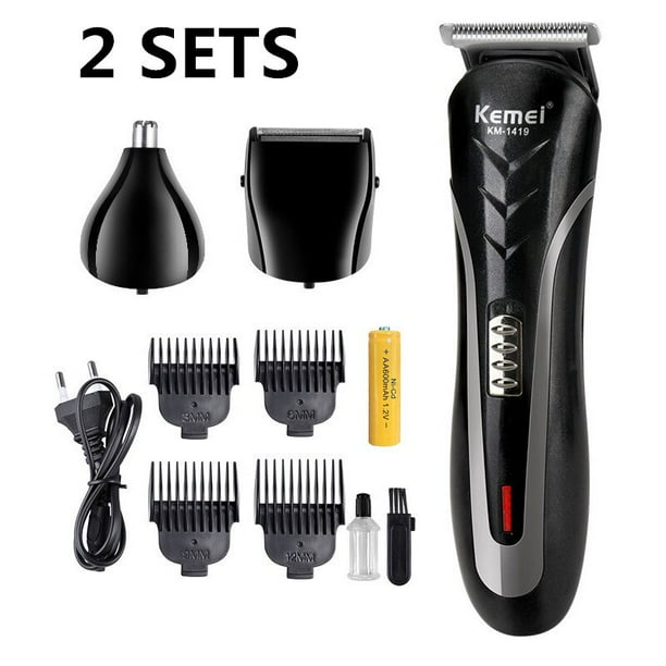 Kemei Tondeuse à Cheveux Tous 3in1 Professionnel Tondeuse à Cheveux Rechargeable Coupe-Cheveux ...