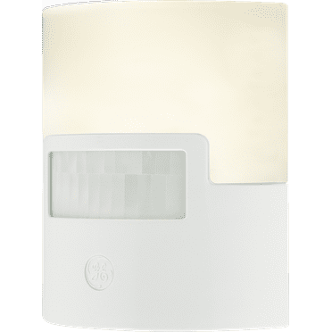 GE Motion-Boost LED Night Light, White, Plug-in, Motion Activated ...