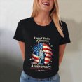 HCNTES Womens USA 250th Anniversary Tshirts 1776-2026 American Flag ...