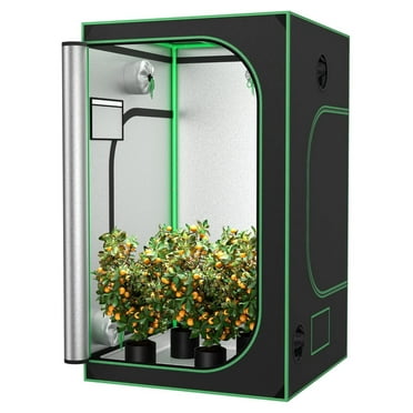 2x4 Grow Tent with Observation Window and Floor Tray, High Reflective ...