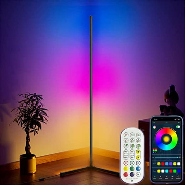Jahy2Tech Corner Lamp Magic Floor Lamp, Smart RGB Color Changing ...