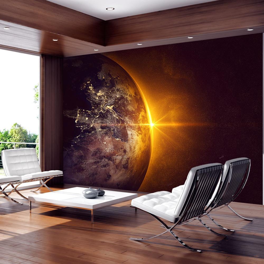 Tiptophomedecor Landscape Wallpaper Wall Mural - Golden Earth - Walmart.com