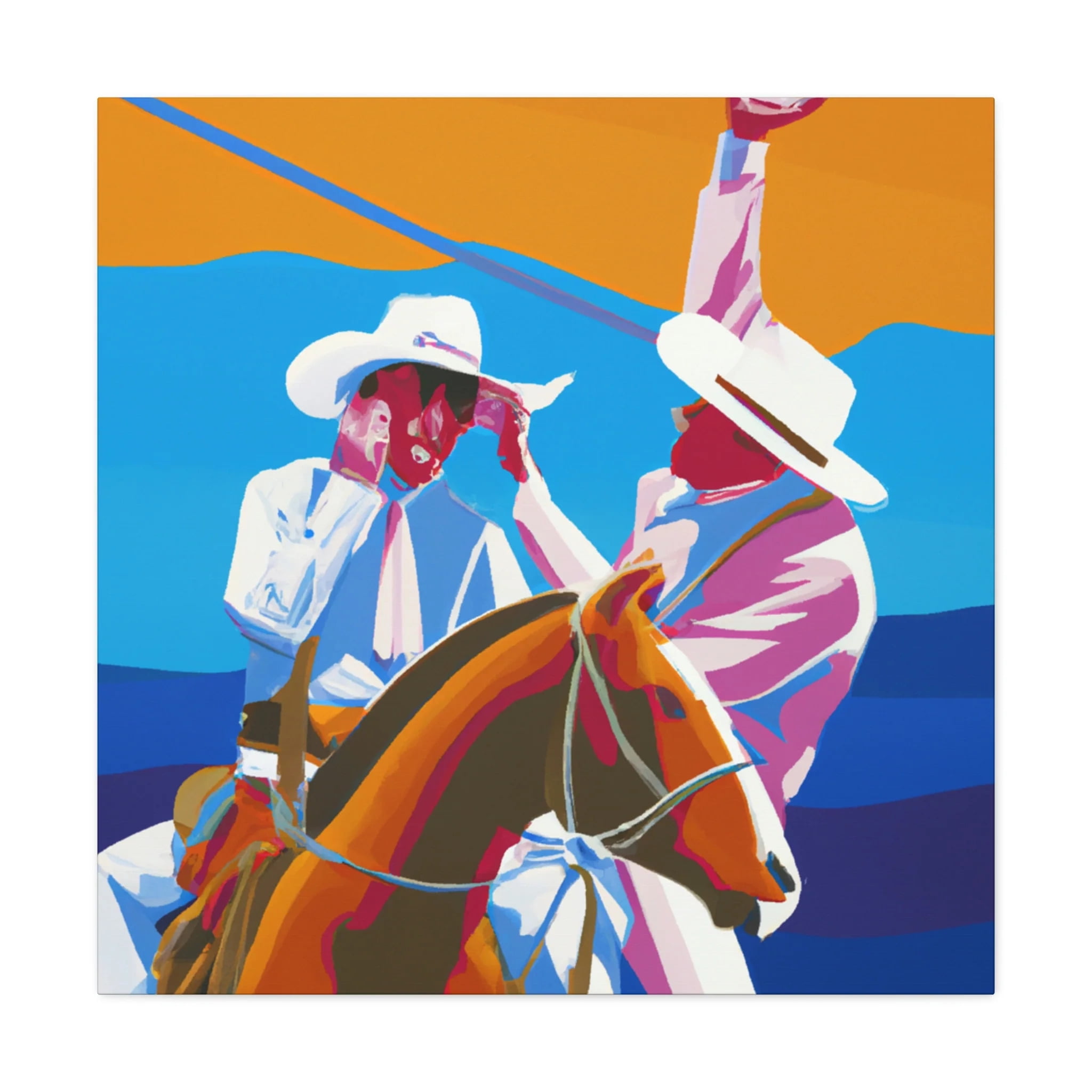 Rodeo Riders Boldly - Canvas - Walmart.com