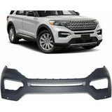 LABLT Primed Front Bumper Cover with Parking Sensor Hole Replacement ...