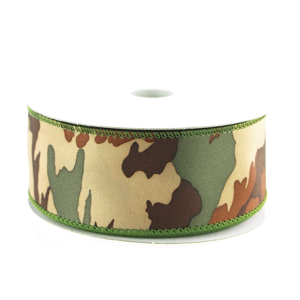 Camouflage Green Polyester Ribbon, 1-1/2-inch, 10-yard - Walmart.com ...