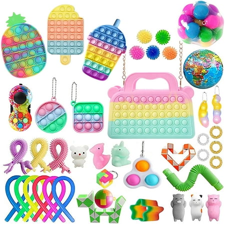 IGUOHAO Fidget Pack Fidget Toy Set Anti-Anxiety Tools, Big Sensory ...
