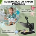 24 Pack Sublimation Blank Pinwheels DIY Pinwheels Craft Color Your Own ...
