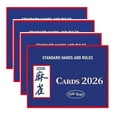 2026 Mah Jongg Card Large Print, 4 PCS Essential Mahjong Card for ...
