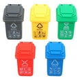 unbranded 5 Pcs Toy Trash Cans Children's Garbage Sorting Bin Work ...