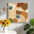 Abstracts Leopard Print Canvas Wall Art for Living Room, Palm Leaf ...