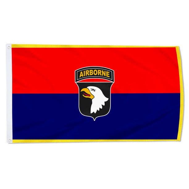 Cayyon 101st Airborne Division (Air Assault) Screaming Eagles Flag 3x5Feet Military Banner with ...