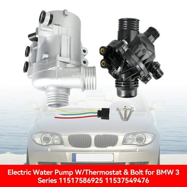 Labwork Electric Engine Water Pump W/ Thermostat For BMW N54 N55 3.0L ...