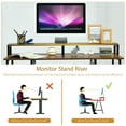 Gymax 47'' Computer Desk Writing Study Table w/ Keyboard Tray & Monitor ...