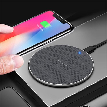 Borz Wireless Charger, Fast Charging Pad 15W for iPhone 12/11/XR/X/SE ...