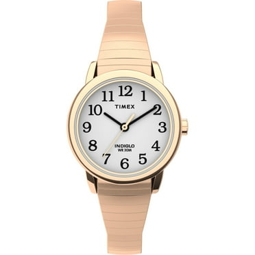 Timex Women's Easy Reader 25mm Watch – Two-Tone Case White Dial with ...