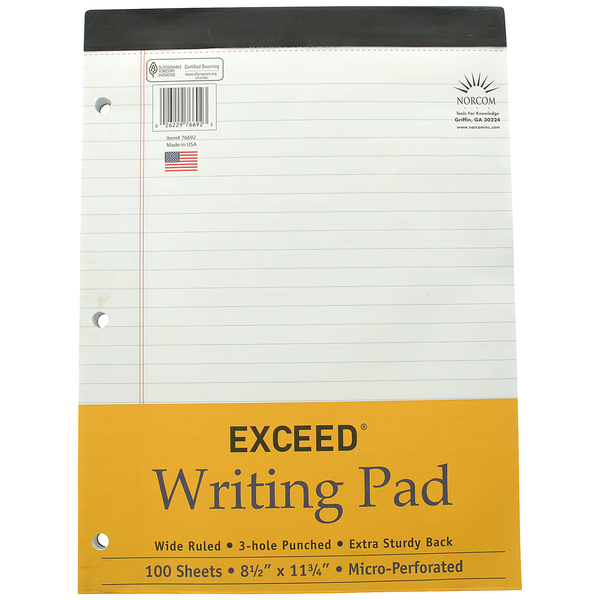 Omni Office 100-Page White Legal Pad, 8.5" x 11.75" – BrickSeek