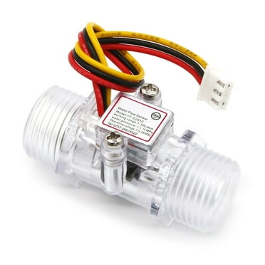DN6 G 1/4" PE Water Meter Flow Sensor Counter0.5-6L/min High Precision ...