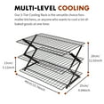 YOYTOO 3 Tier Cooling Racks for Baking Cookies, Collapsible Wire Baking ...