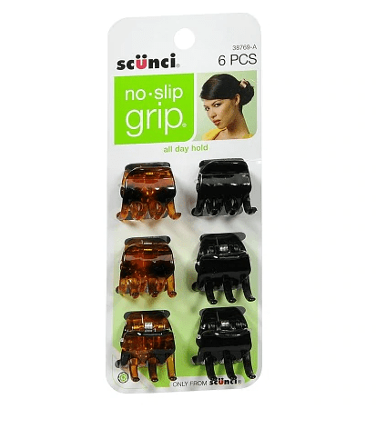 Scunci No Slip Grip Mini Claw Clips 6ea - Walmart.com