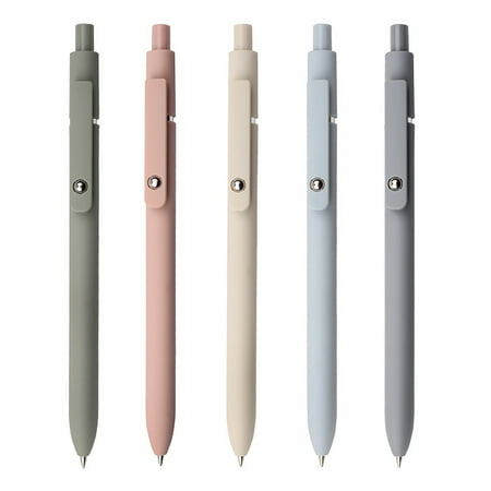 5 Pieces Ink Pen Retractable Rolling Ball Pens Detachable Office ...