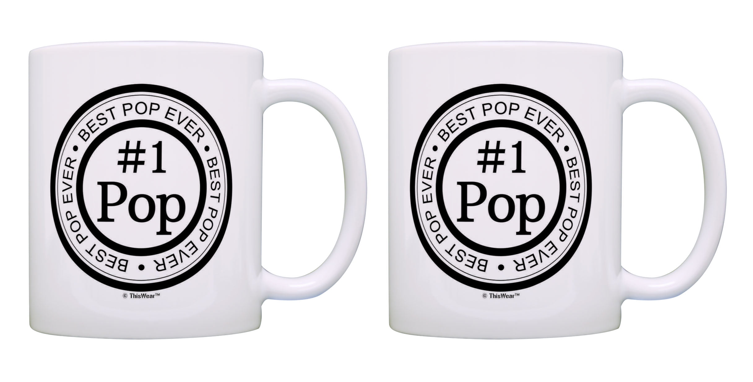 ThisWear Fathers Day Mug Best Ever #1 Pop Cup Pop Mug Pop Appreciation ...