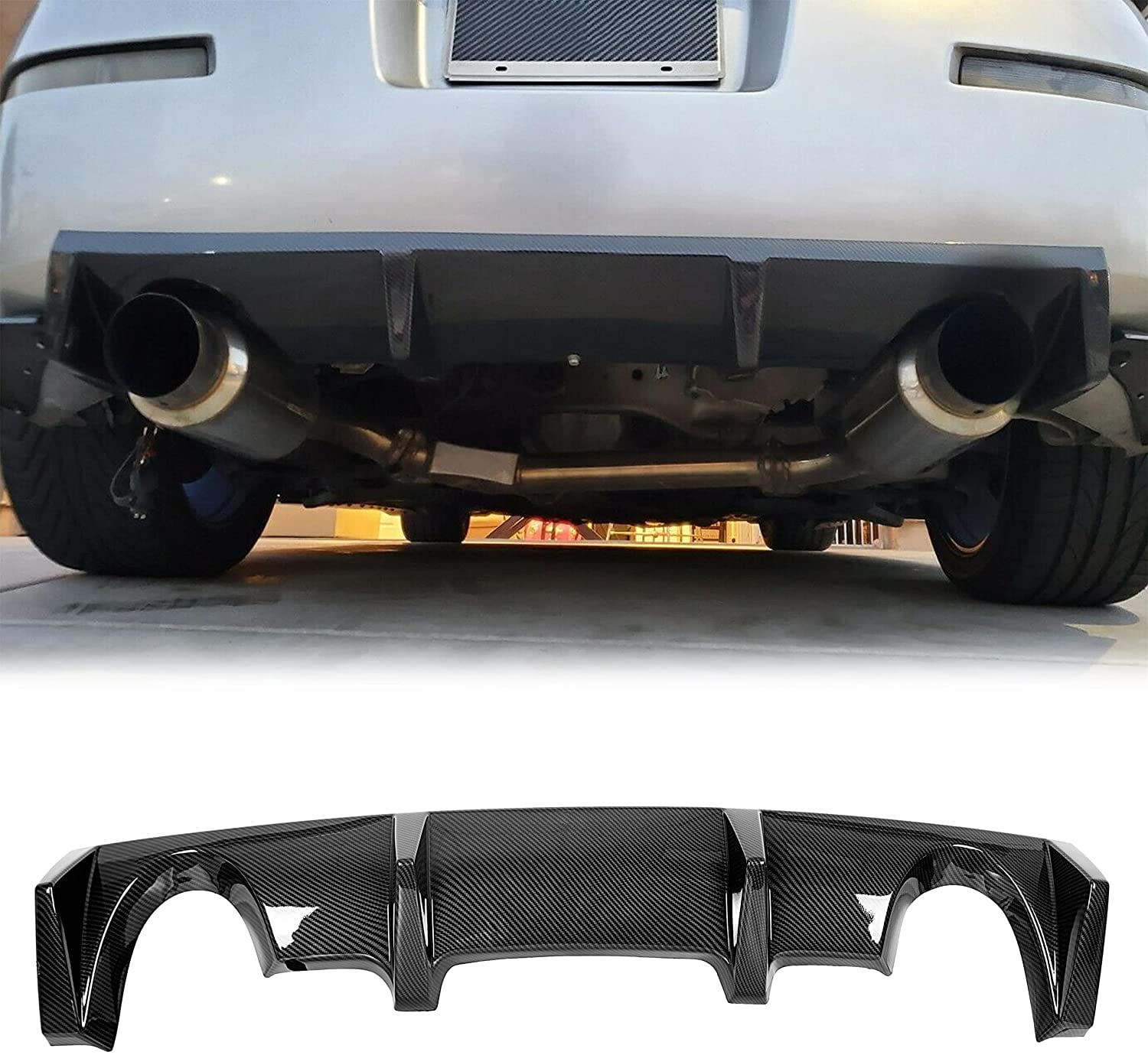 Kojem Rear Bumper Diffuser Lip Compatible with 2003-2007 Nissan 350Z ...