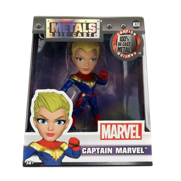 Marvel 4" Metals Diecast Captain Marvel Action Figure - Walmart.com ...