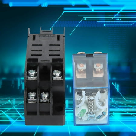 DC Coil Power Relay, Durable Relay, Universal DC Coil 8 Pin Base For ...