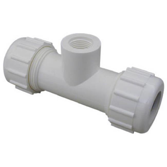 511-48-34-34-12B PVC Compression Tee - 0.75 x 0.5 in. - Walmart.com