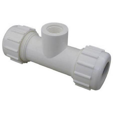 511-48-34-34-12B PVC Compression Tee - 0.75 x 0.5 in. - Walmart.com