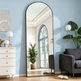 64"x21" Arched Mirror Full Length, Standing Floor Mirror, Wall Mounted ...