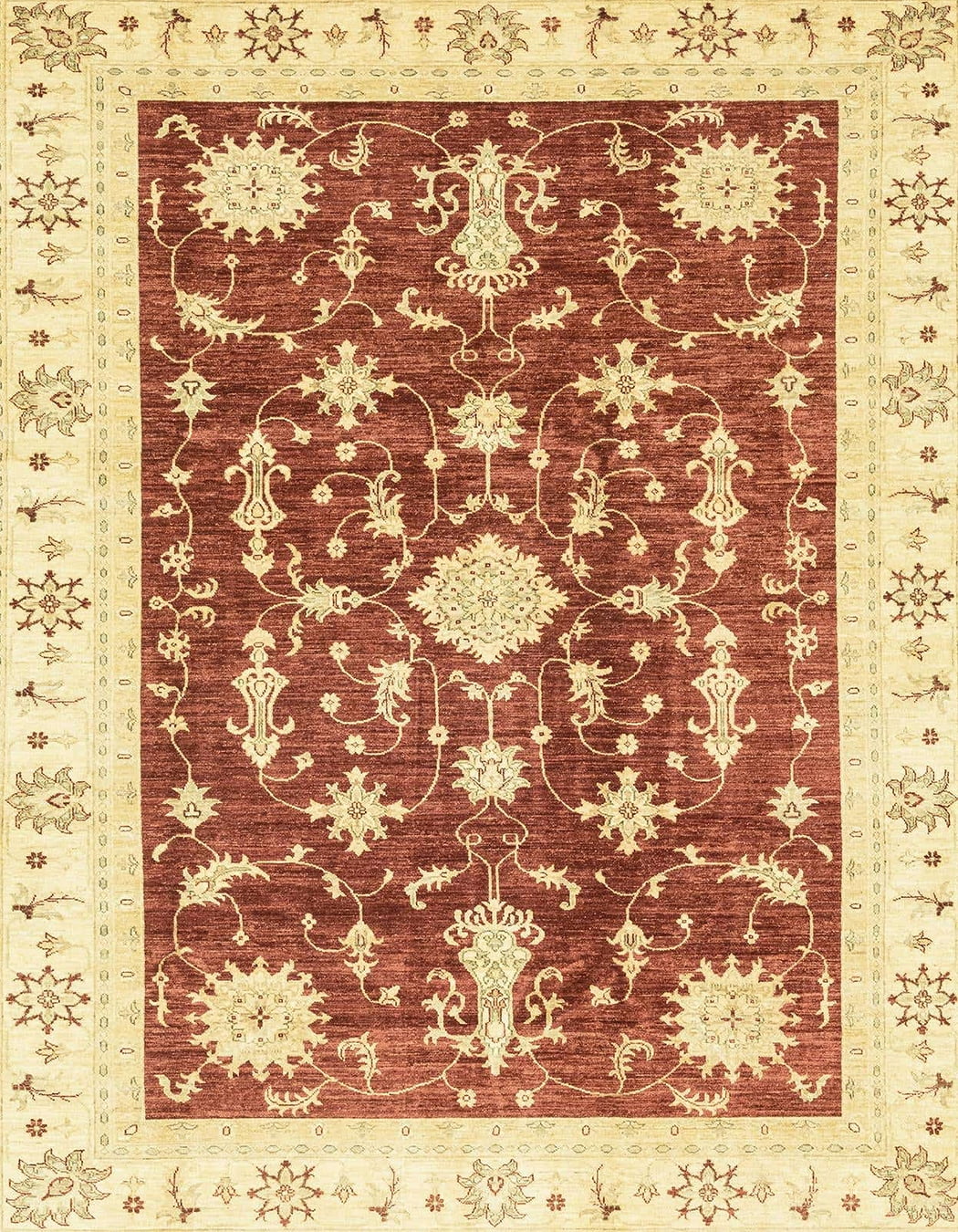 Ahgly Company Machine Washable Indoor Rectangle Abstract Mustard Yellow ...