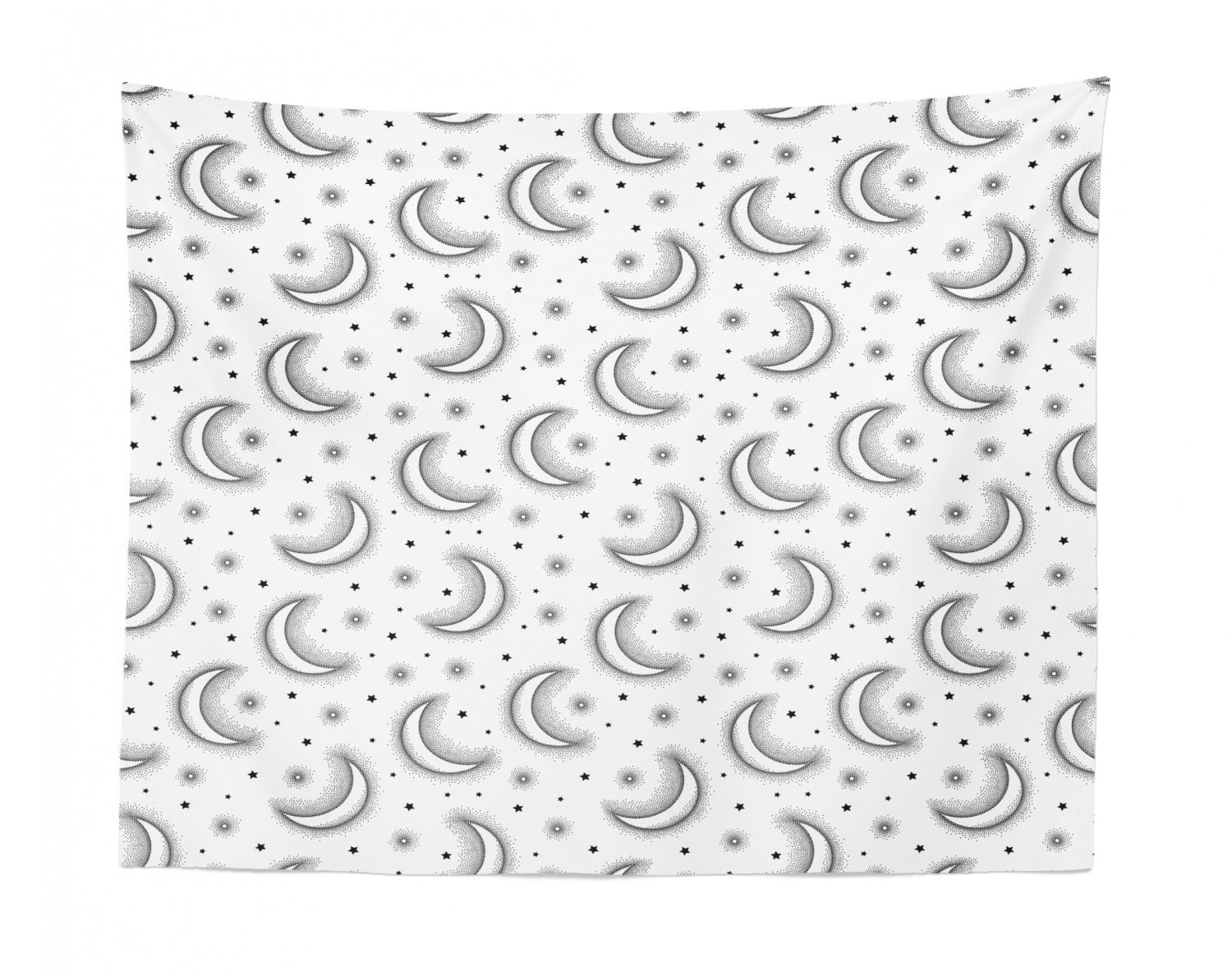 Moon Phase Tapestry, Simplistic Infographic with Sun Earth and Lunar ...
