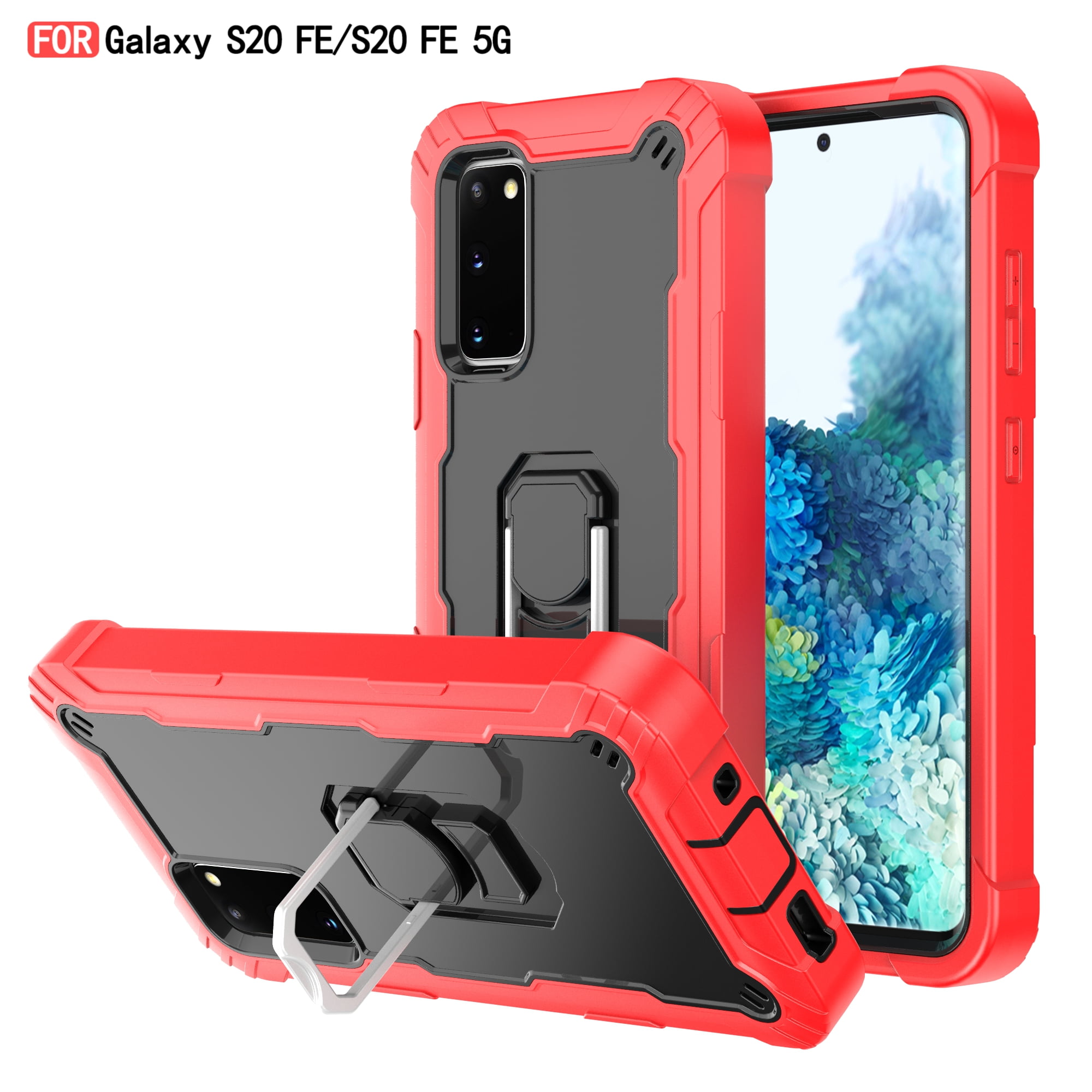 Galaxy S20 FE Case - Heavy Duty Protective Hybrid Rugged Kickstand ...