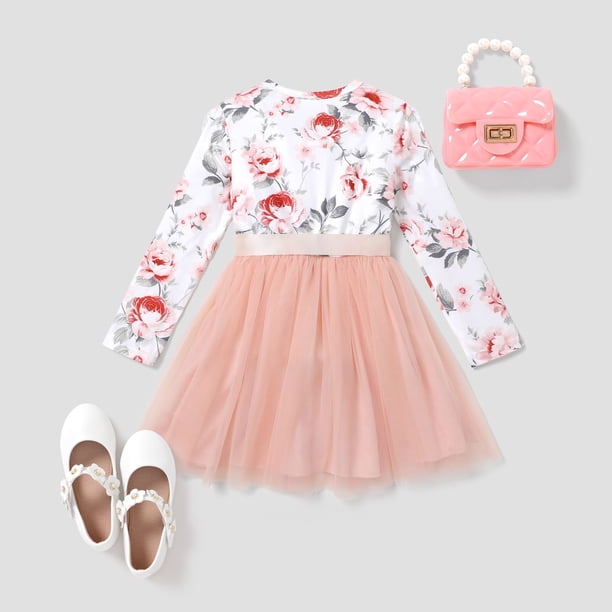 PatPat Girls Dresses Outfits, Kids Clothes Kid Girl Sweet Multi-Layered ...