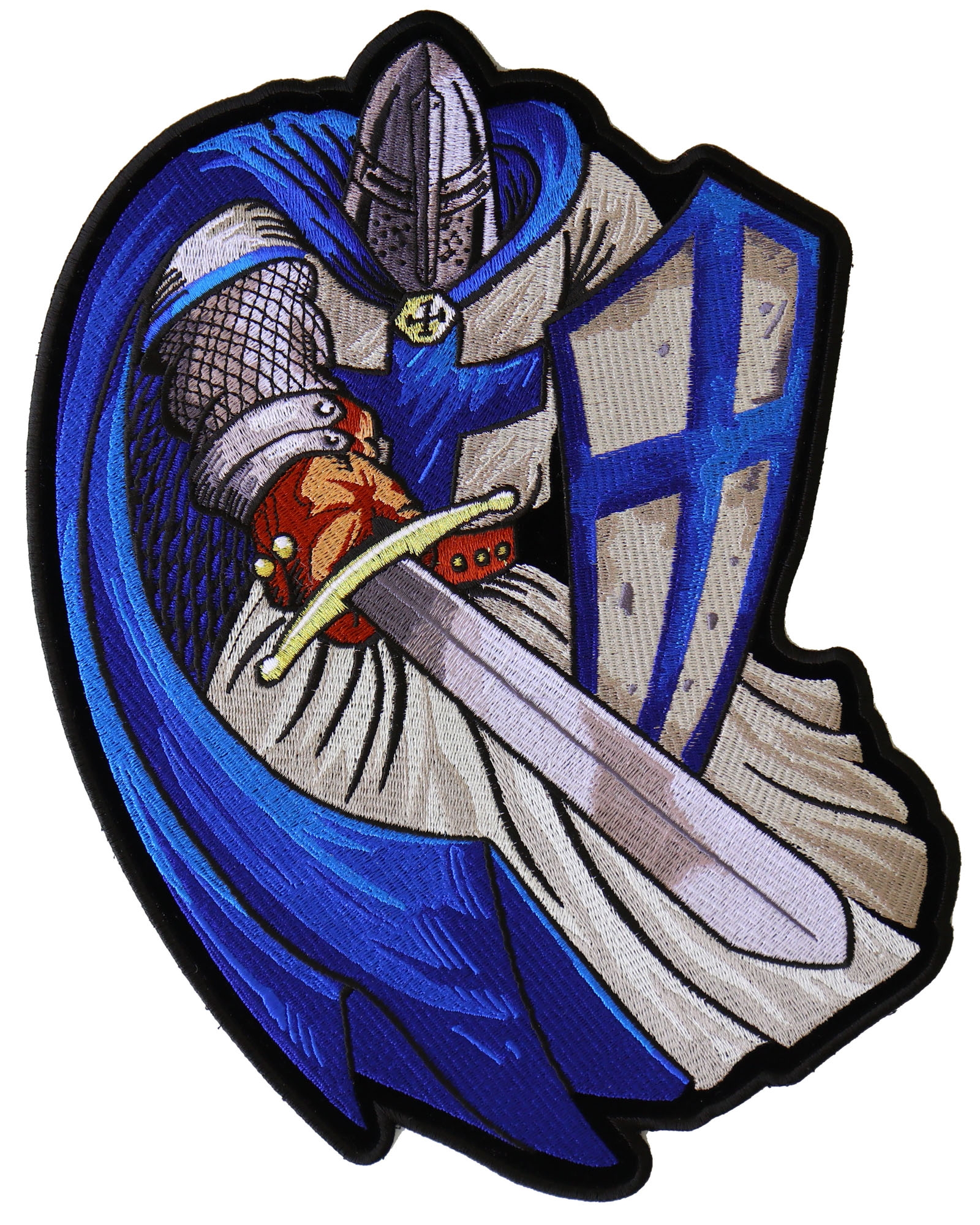 Blue Knight Patch, Large Back Patches for Jackets - Walmart.com