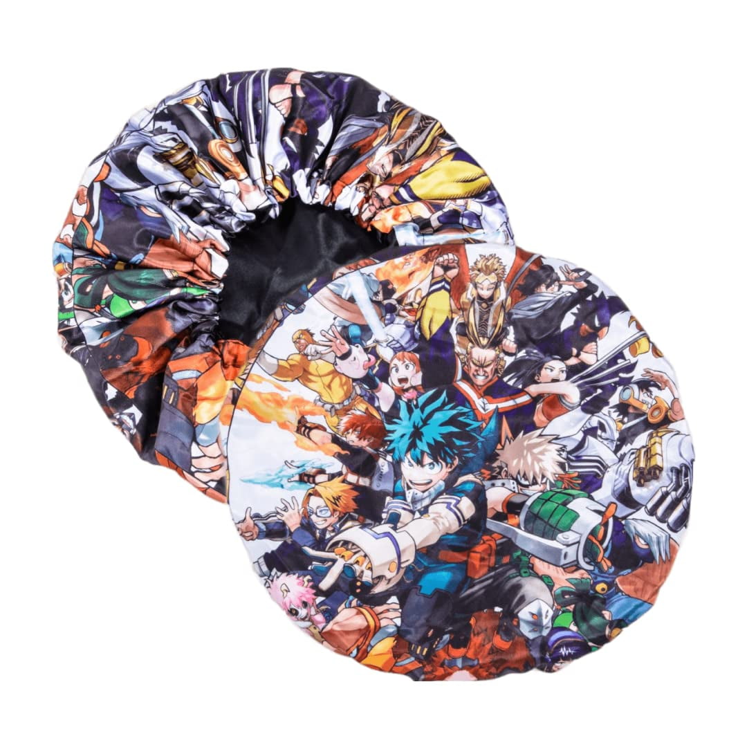 Silky Design Large Anime Bonnet with Elastic Soft Band Adjustable Women ...