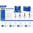 4-Piece Gear Puller Set, Heavy Duty 2 and 3 Legged Hub Pulley Puller ...