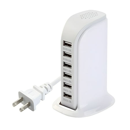 Toytexx 30W 6 Port USB Universal Charging Station Rapid Charger Power ...
