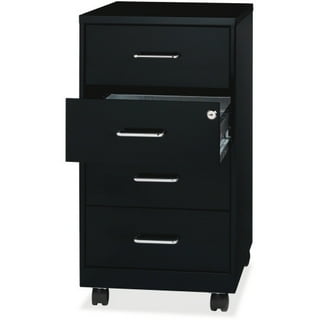 Craftline Large Metal Storage Drawer Cabinet Black - Walmart.com