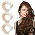 Vivisto 3pcs 7 Colors Heatless Hair Curler Flexi Rods Heatless Curling