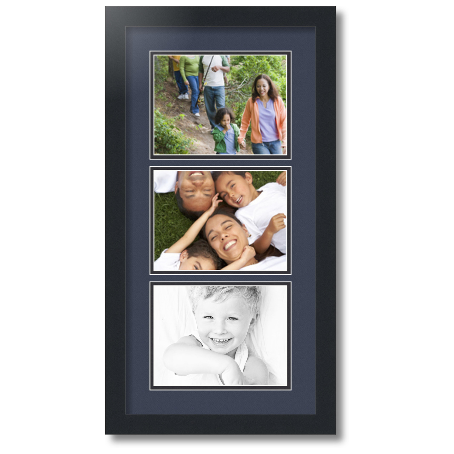 ArtToFrames Collage Photo Picture Frame with 3 - 6x8 Openings, Framed ...